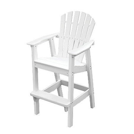 Seaside Casual Adirondack Shellback Bar Chair