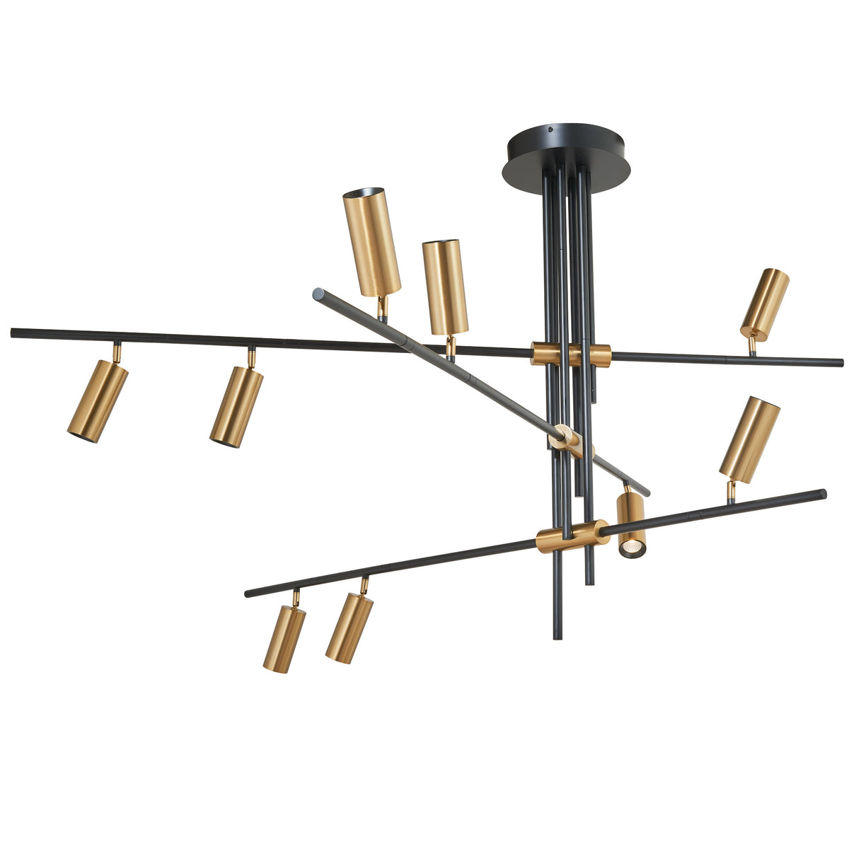 Abra Lighting Spartan 9-Light Cylinder Spotlight Pendant 10051PN ...