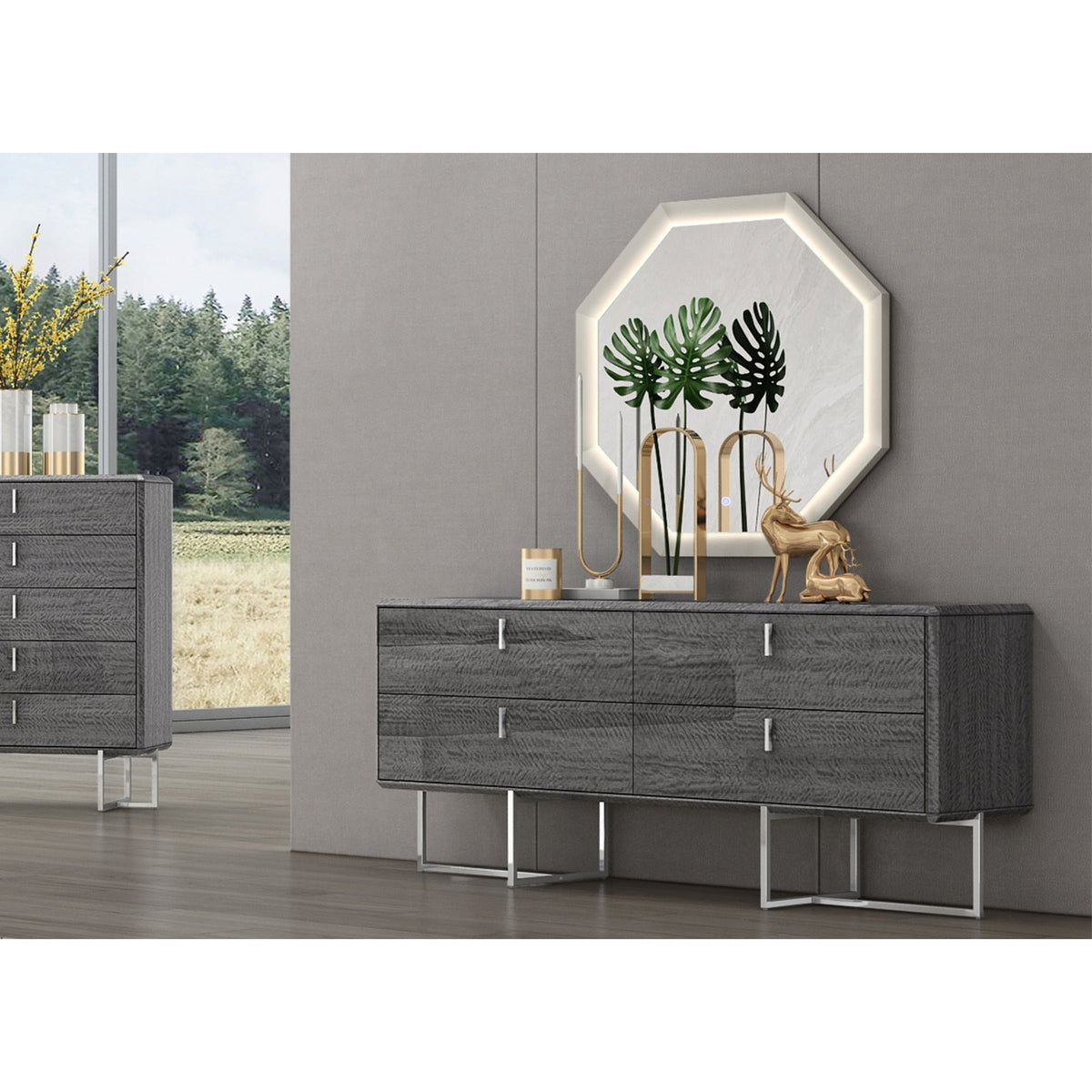 Whiteline Modern Living Chloe Dresser — Archic Furniture