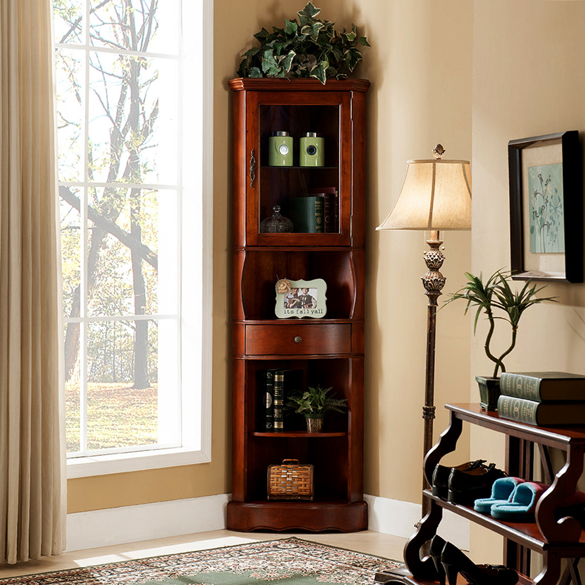 All Things Cedar Corner Curio Cabinet LY06 — Archic Furniture