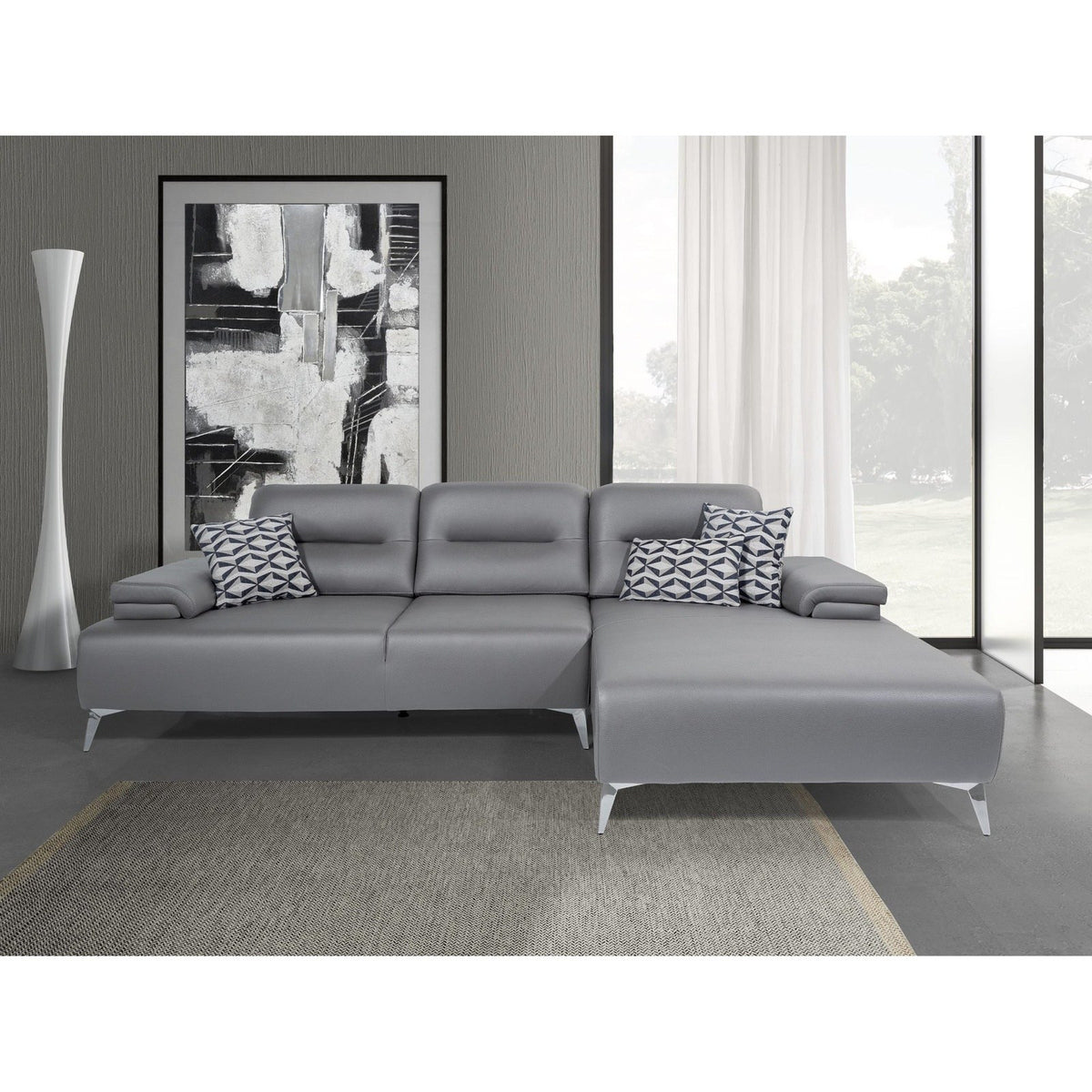 Whiteline Modern Living Ruslan Sectional — Archic Furniture