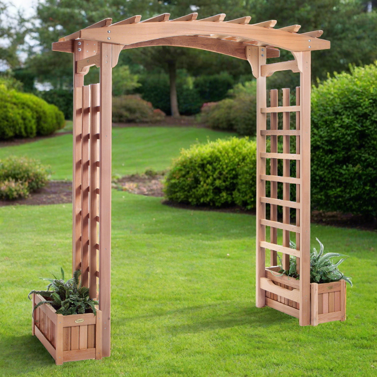 All Things Cedar Pagoda Arbor Planter Box Set PA96-Set