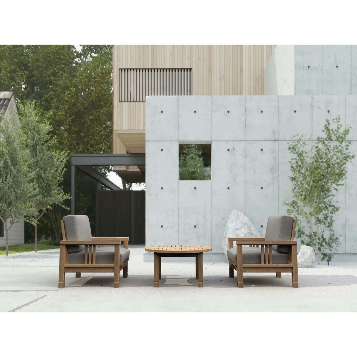 Anderson Teak SouthBay Deep Seating 3-Pieces Conversation Set A SET-25 ...
