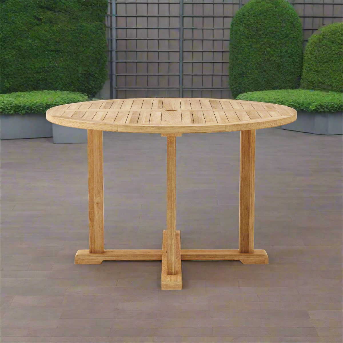 Anderson Teak Tosca 4-Foot Round Table w/ Frame TB-004RF — Archic Furniture