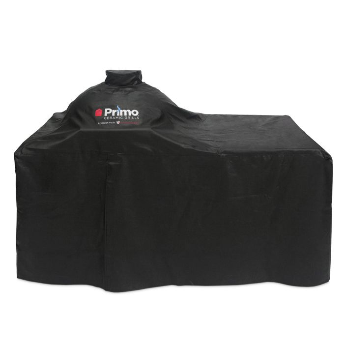 Primo Vinyl Cover for Oval LG 300 & Oval JR 200 on Countertop Cypress