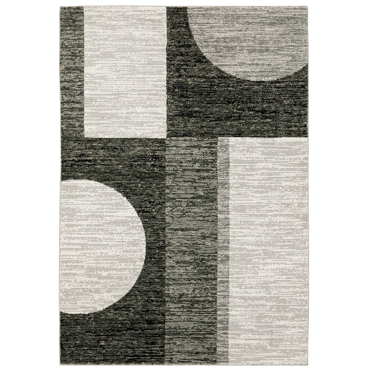 Oriental Weavers Strada STR06 Charcoal/ Grey 8'6"" x 11'7"" Indoor Are