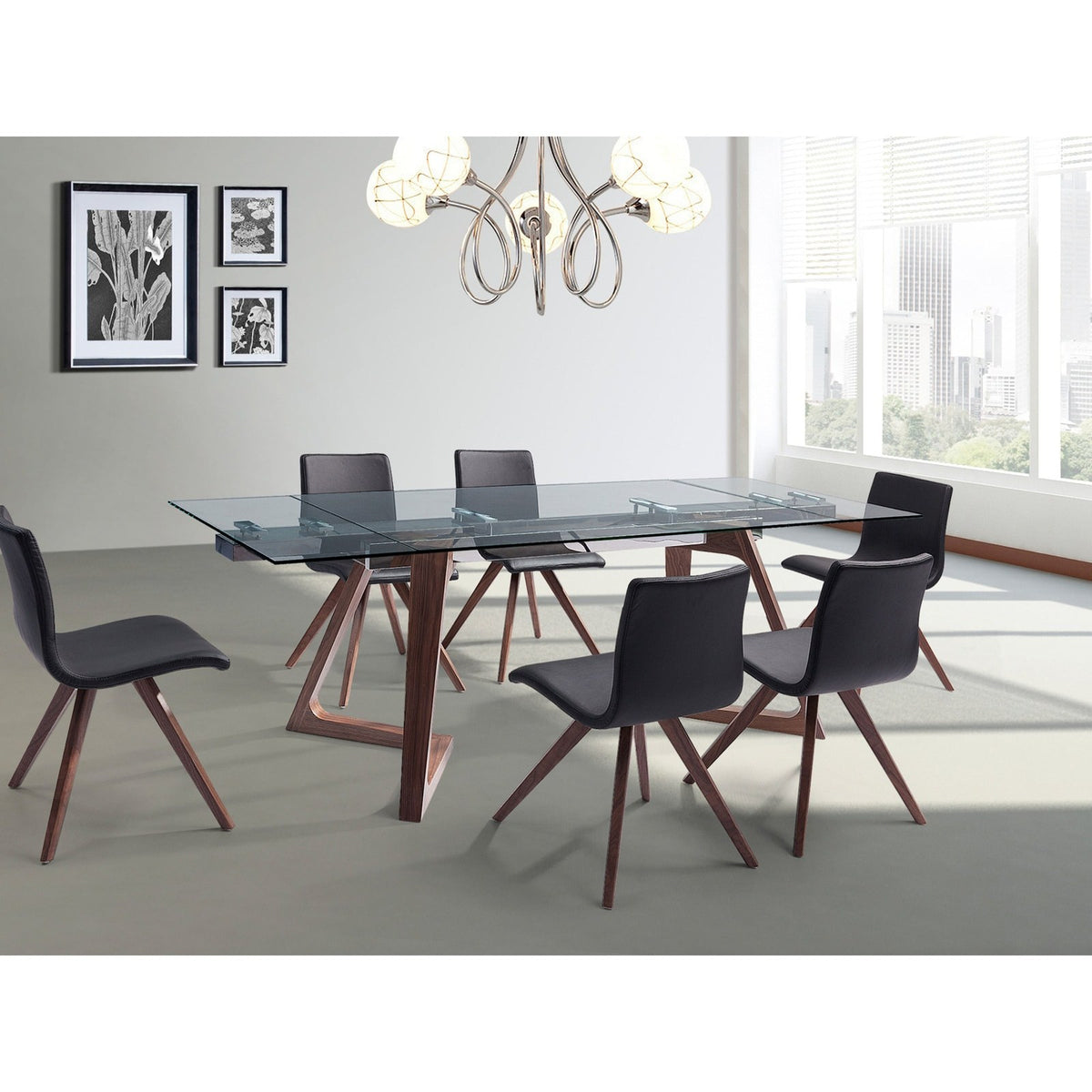 Whiteline Modern Living Delta Extendable Dining Table — Archic Furniture