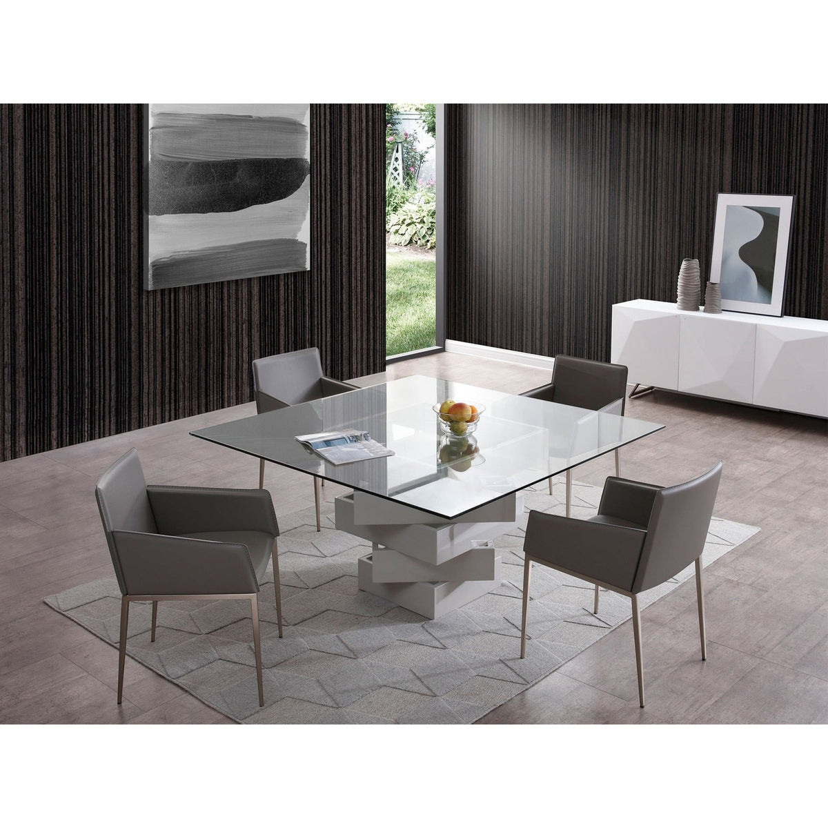 Whiteline Modern Living Carson Dining Table — Archic Furniture