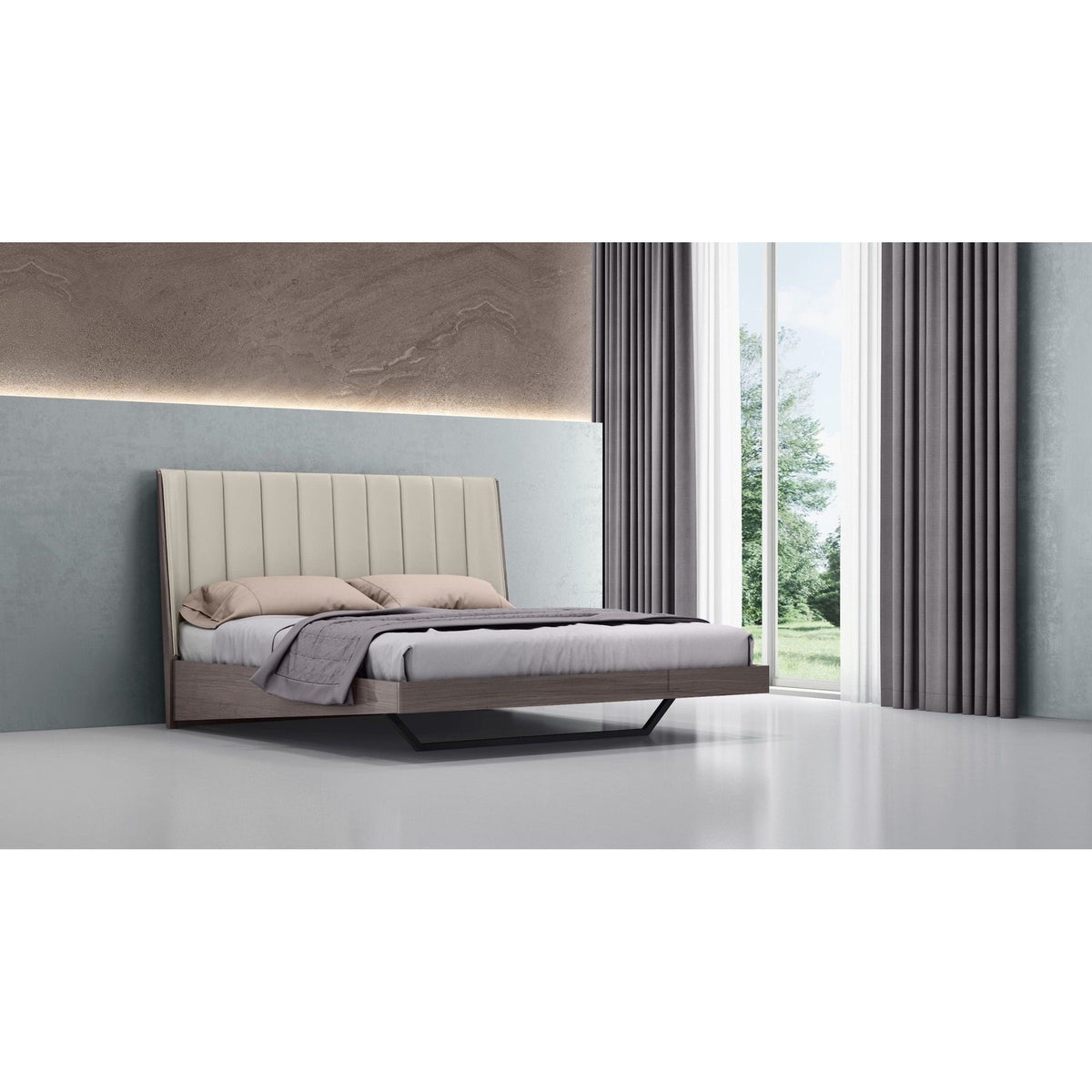 Whiteline Modern Living Berlin King Bed — Archic Furniture