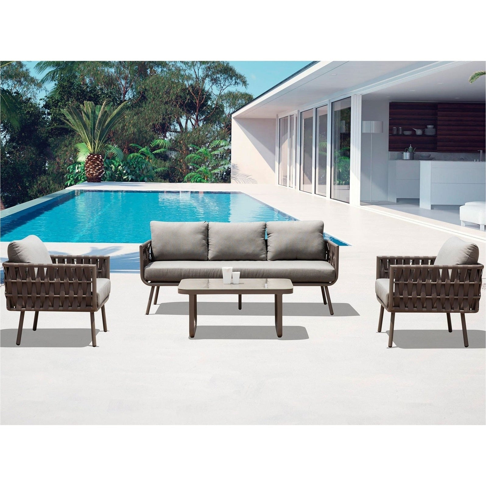 Whiteline Modern Living Oasis Outdoor Set — Archic Furniture