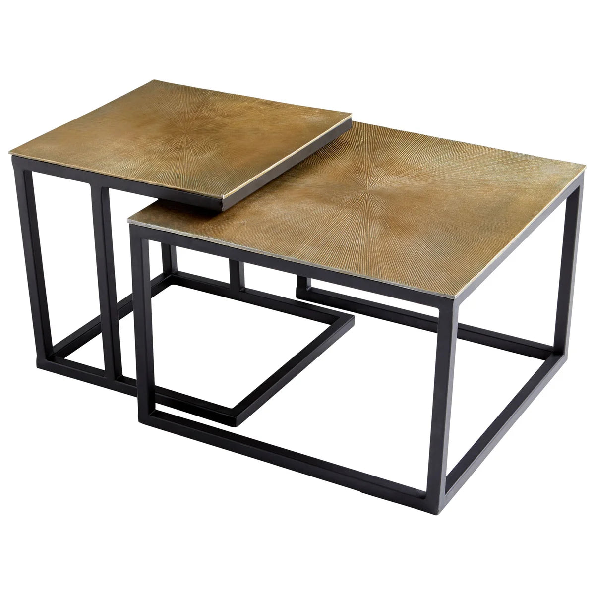 Cyan Design Arca Nesting Tables | Black And Brass 09712 — Archic Furniture