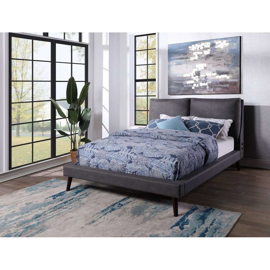 Alpine Furniture Gabriela Queen Platform Bed 9901Q