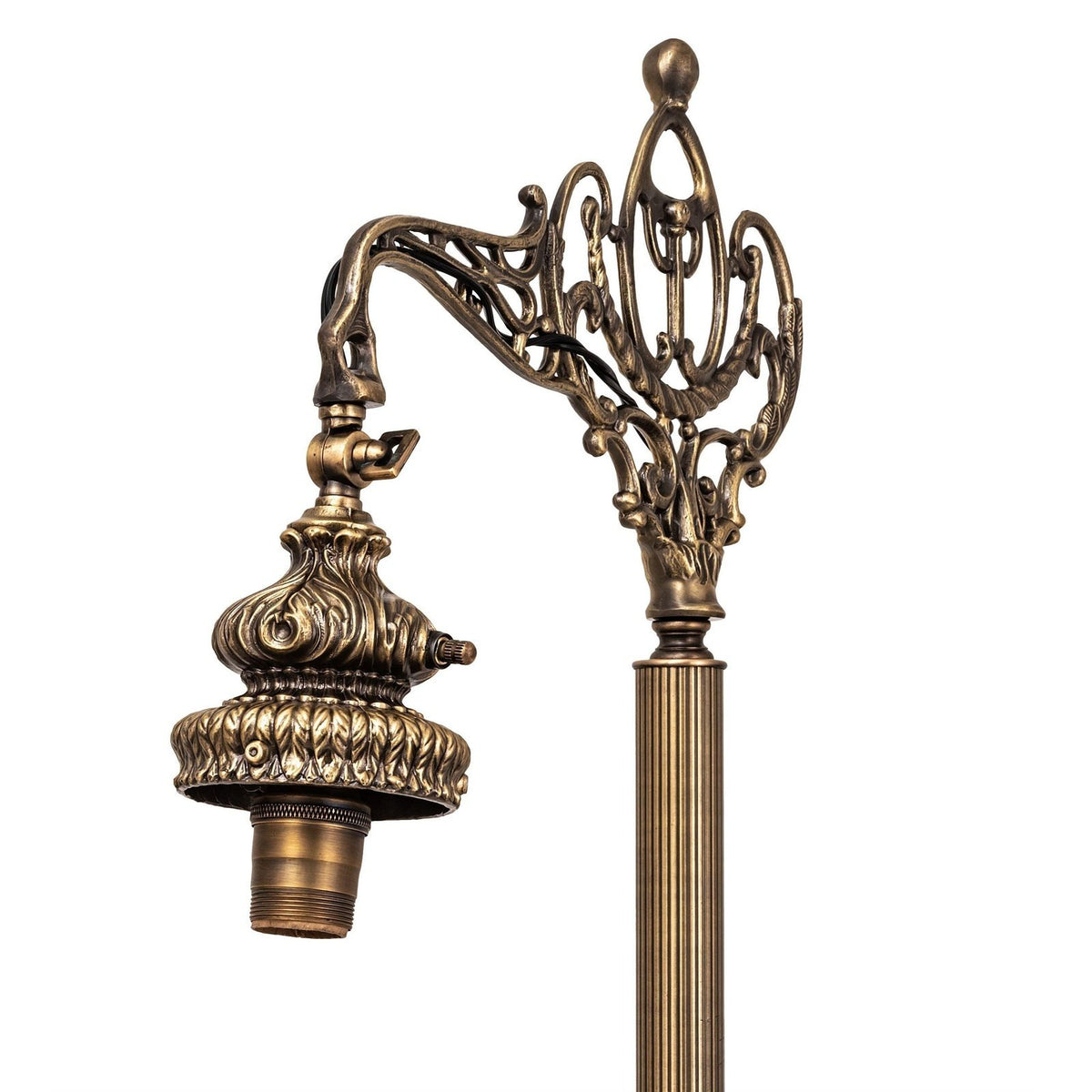 Meyda 72"H Victorian Bridge Swing Arm Floor Base — Archic Furniture