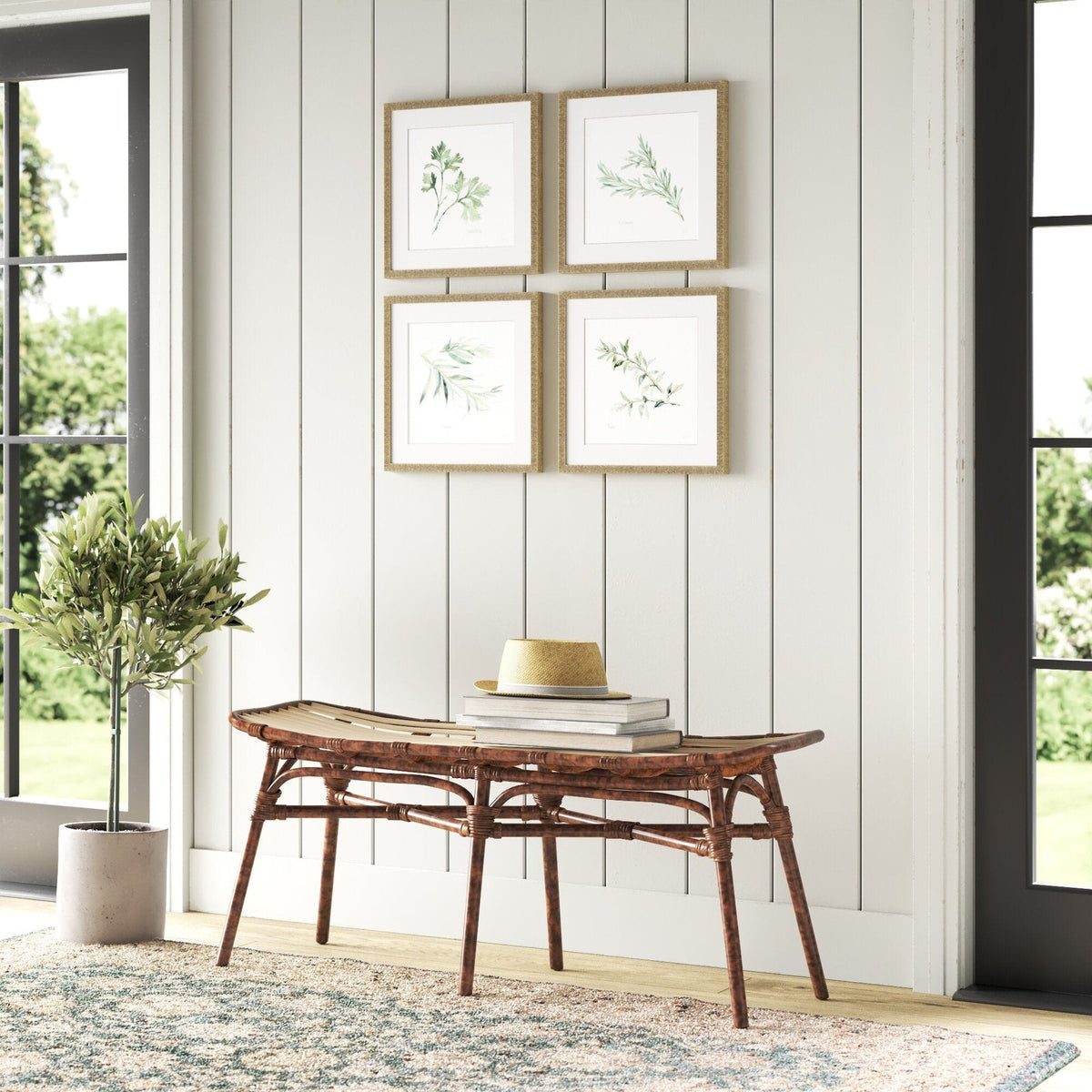 New Pacific Direct Beyla Rattan Bench 2400004 — Archic Furniture