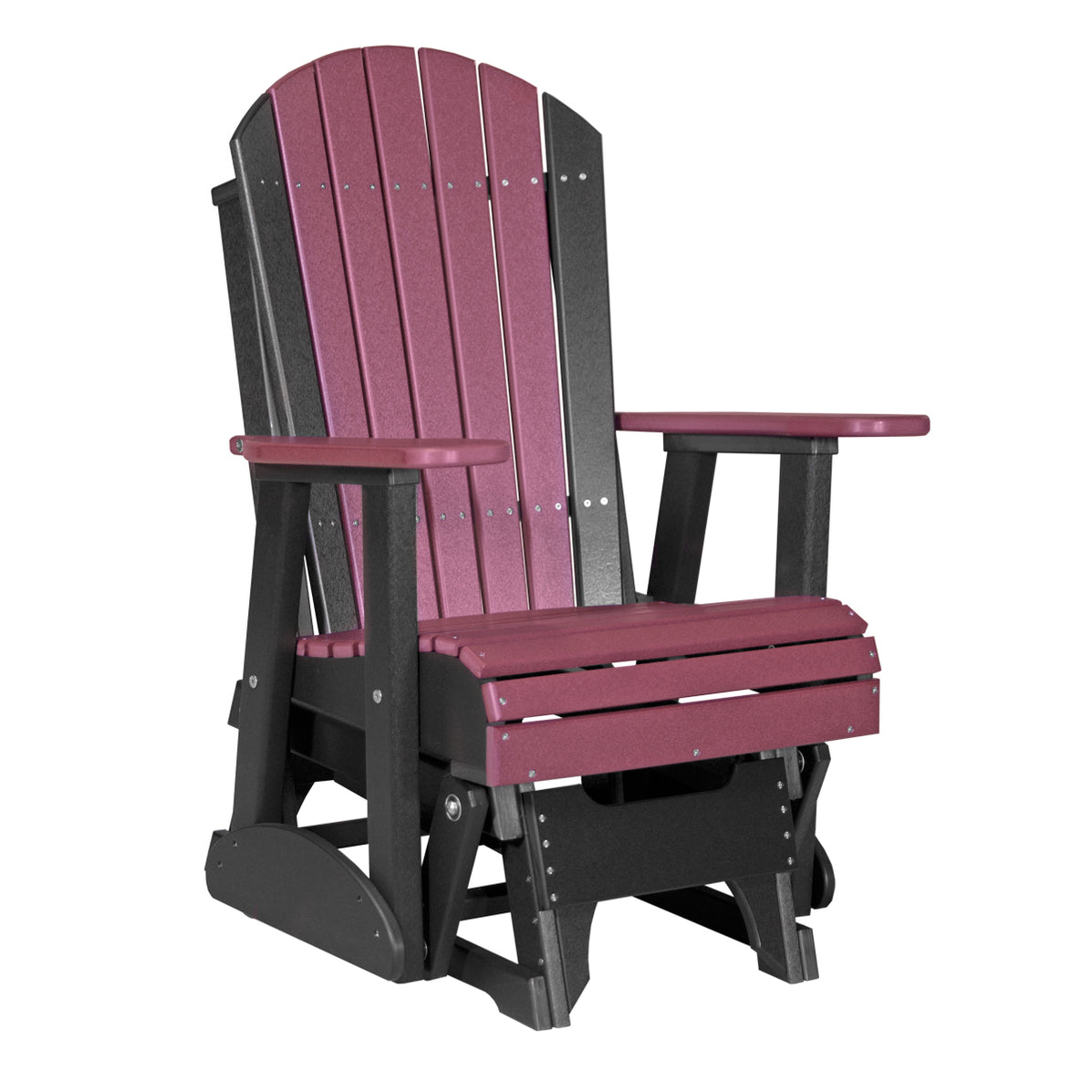 LuxCraft 2' Poly Adirondack Glider Chair — Archic Furniture