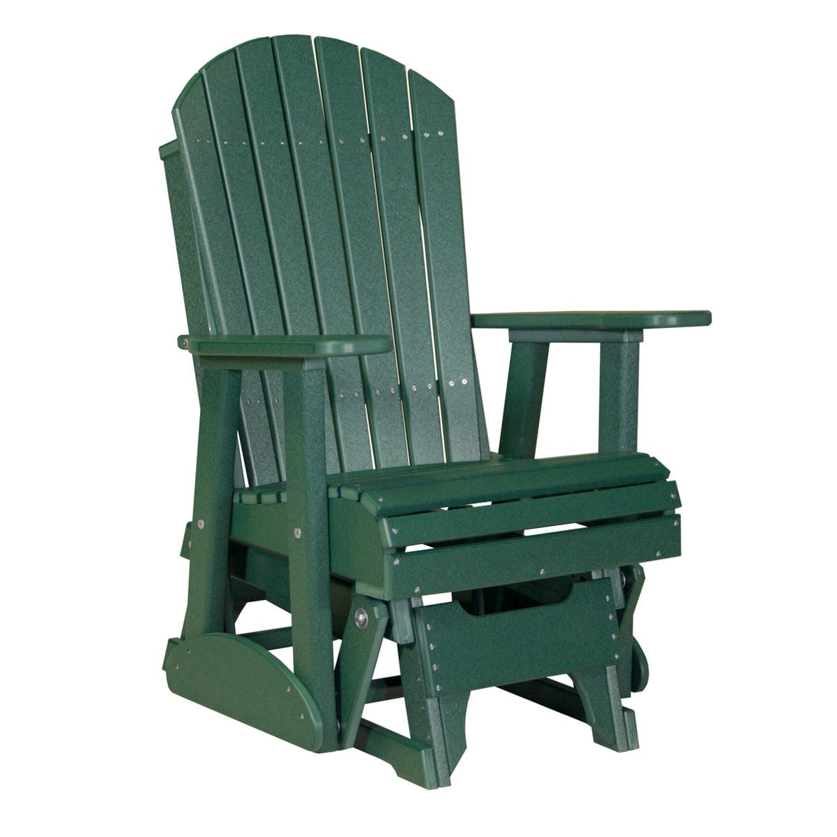 LuxCraft 2' Poly Adirondack Glider Chair — Archic Furniture