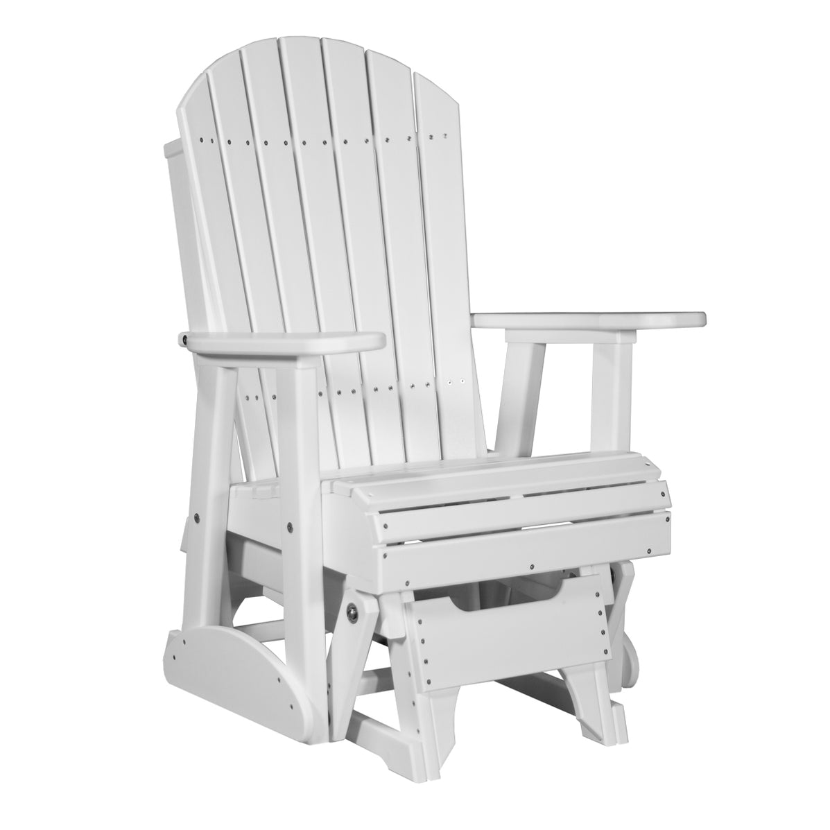LuxCraft 2' Poly Adirondack Glider Chair — Archic Furniture