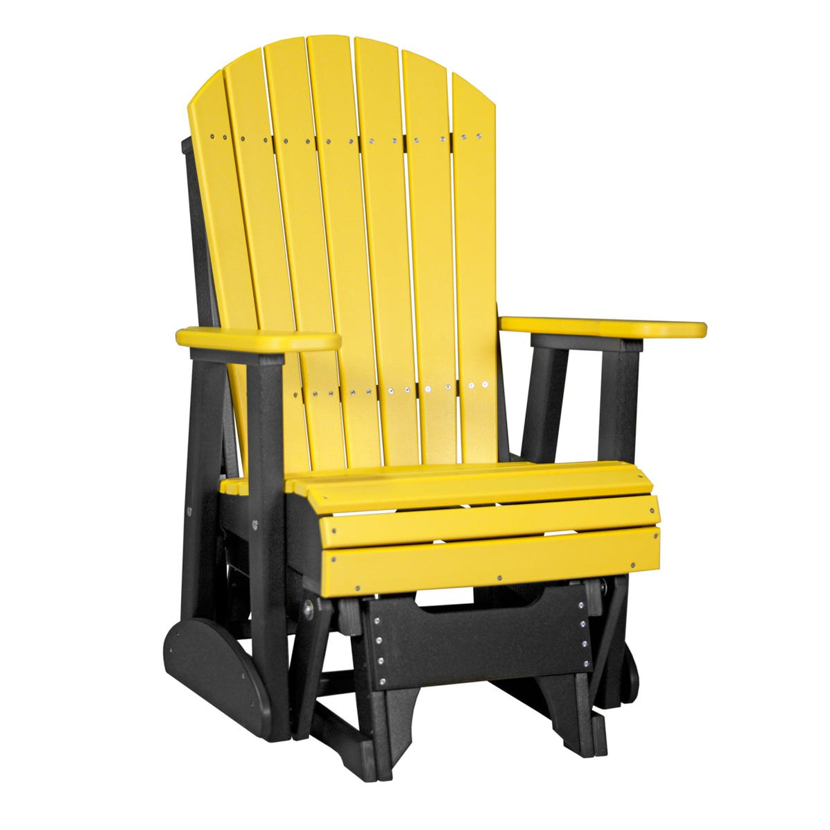 LuxCraft 2' Poly Adirondack Glider Chair — Archic Furniture