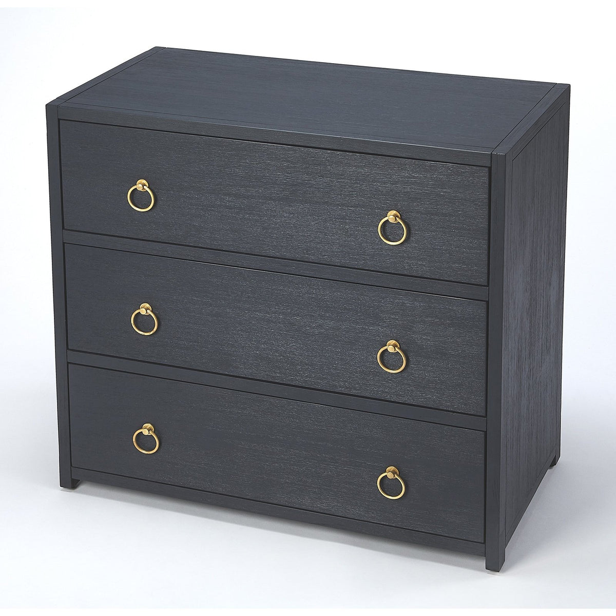 Butler Specialty Company Lark 3 Drawer Dresser, Navy Blue 5392291 ...