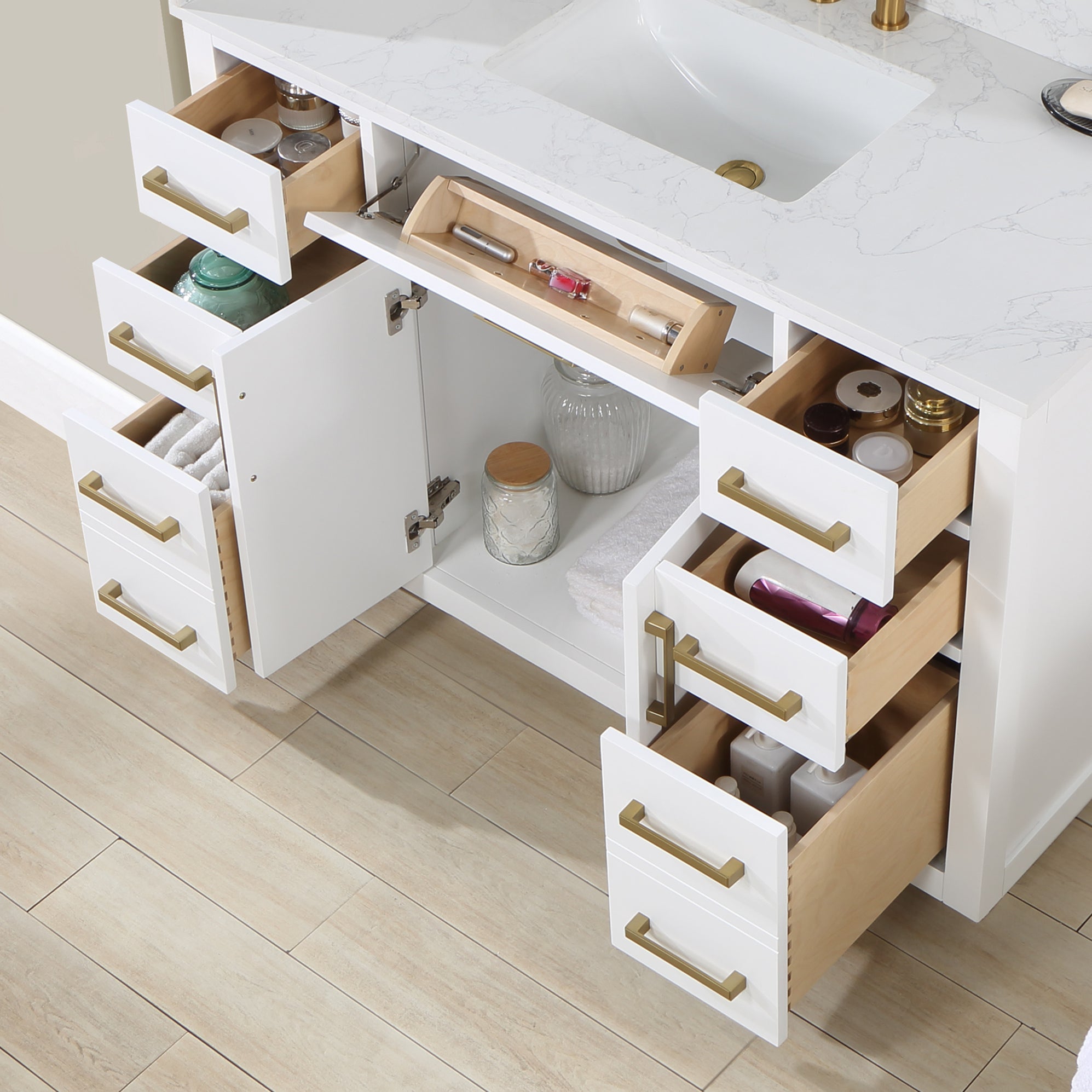 Altair Design Gavino 48″ Single Bathroom Vanity in White
