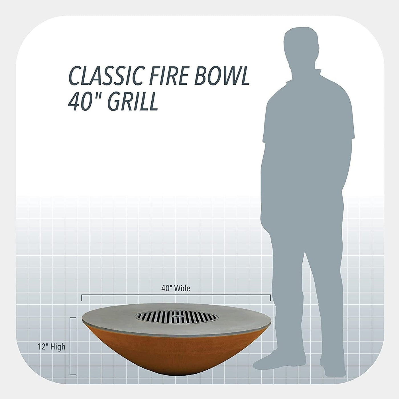 Arteflame Classic 40" Grill And Home Chef Max Bundle With 10 Grilling ...