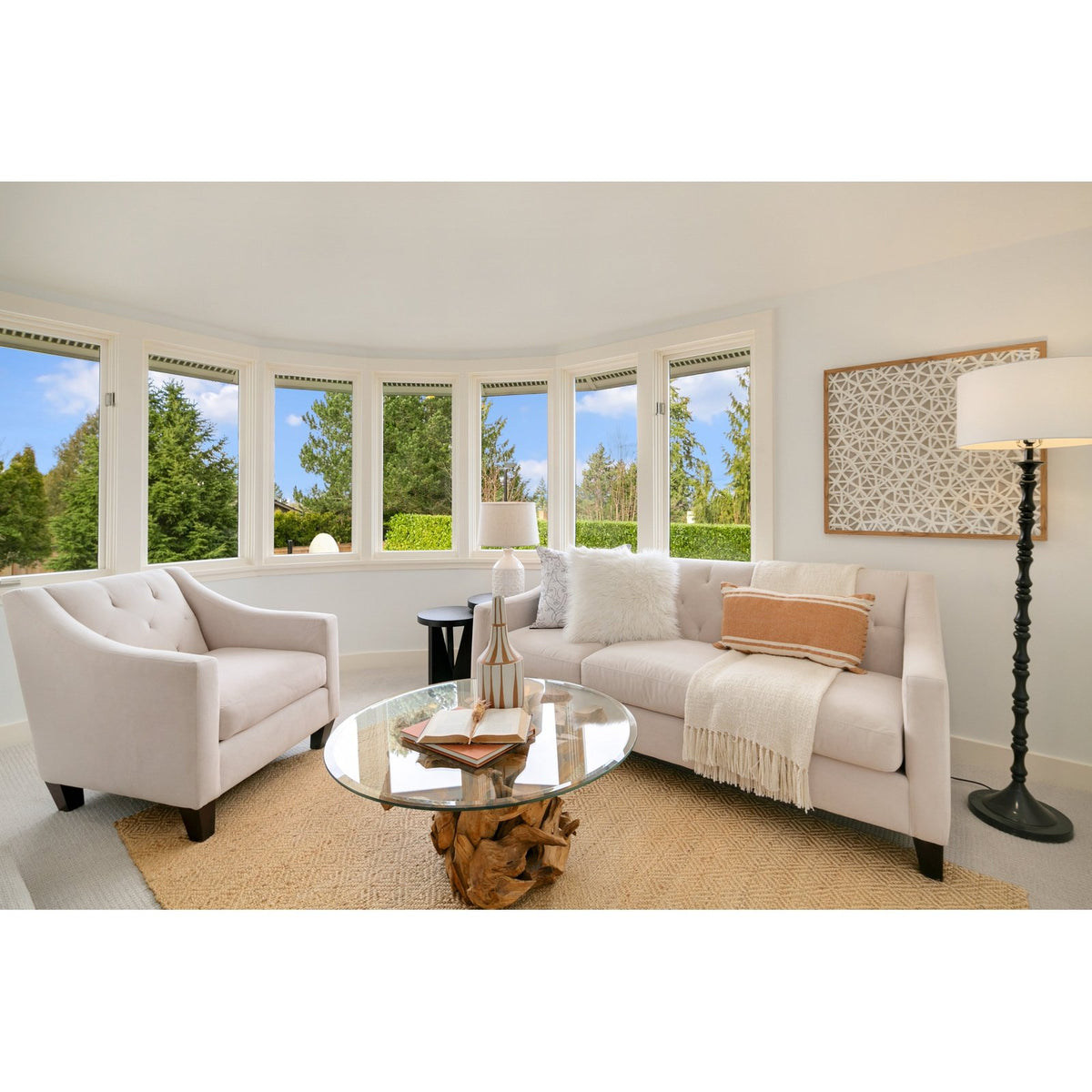 New Pacific Direct Rego Reclaimed Teak Root Coffee Table w/ Glass Top ...