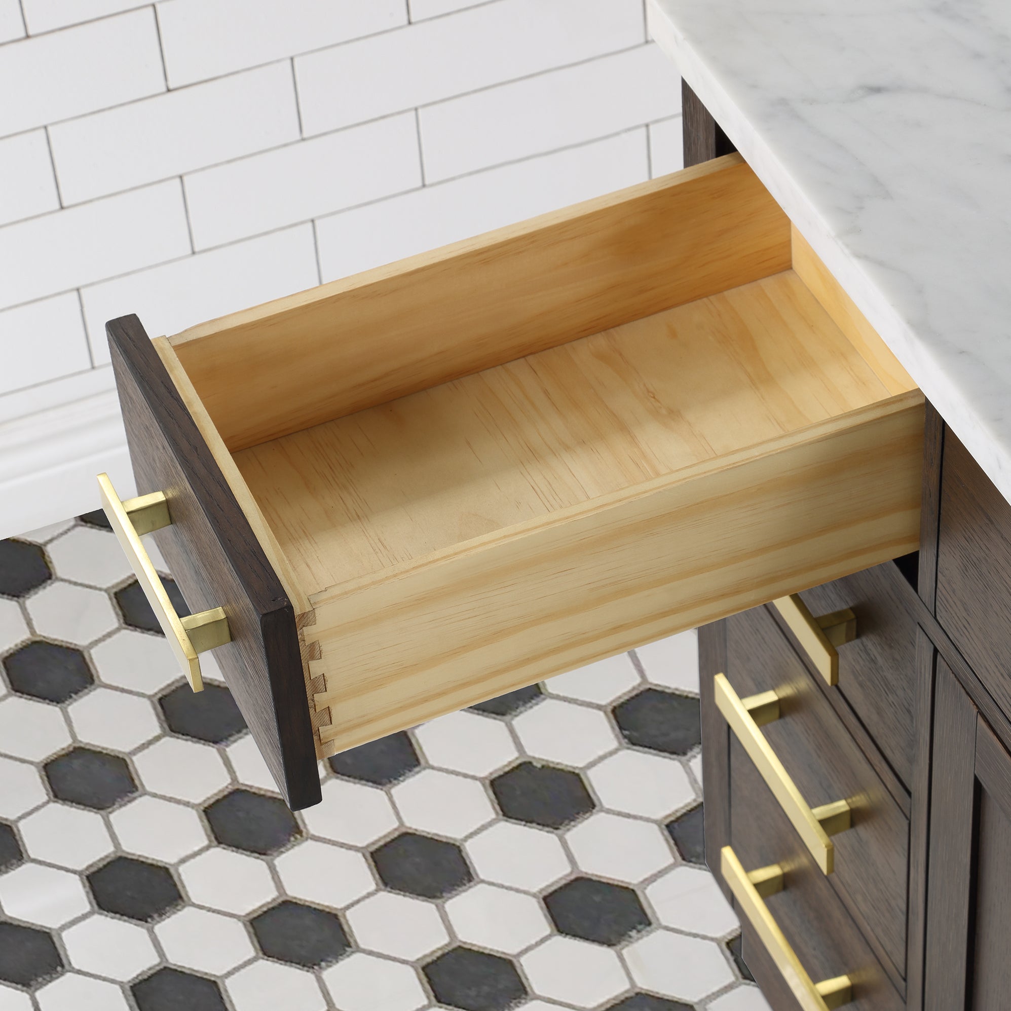 Water Creation Chestnut 48″ Single Sink Carrara White