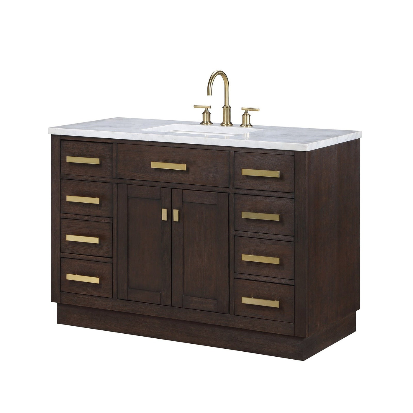 Water Creation Chestnut 48″ Single Sink Carrara White