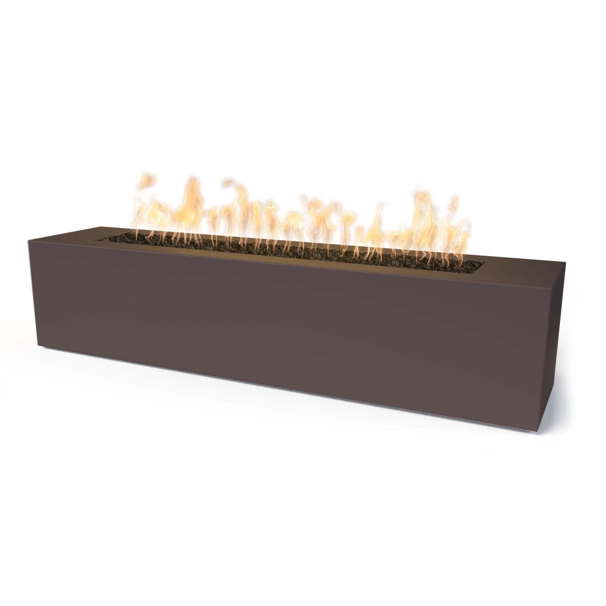 The Outdoor Plus Carmen 72" x 16" x 16" Fire Pit | Corten Steel ...