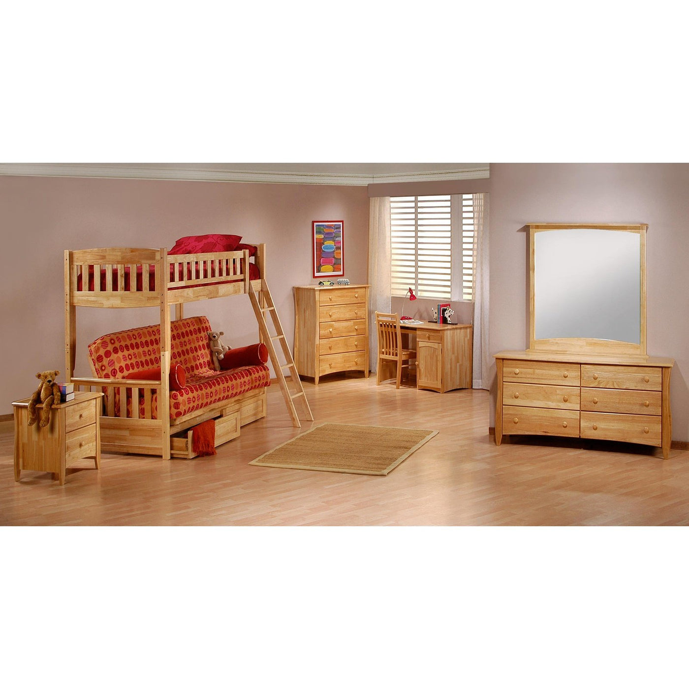 Night and Day Furniture Spices Cinnamon Twin/Futon Bunk Bed — Archic ...