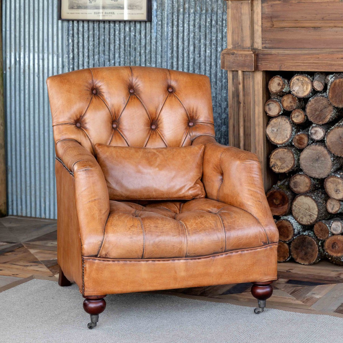 Park Hill Collections Manor Charlie Tufted Club Chair