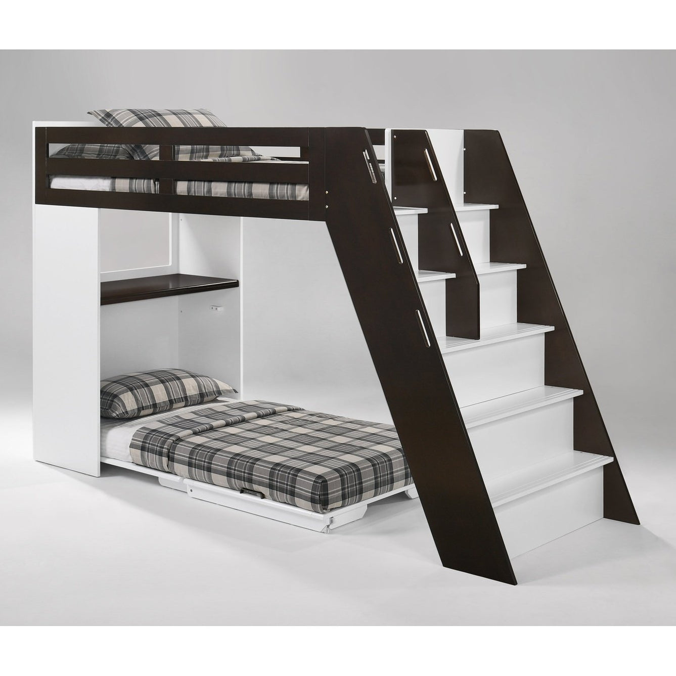 Night and Day Furniture Galaxy Murphy Cabinet Loft Twin Bunk Bed Compl