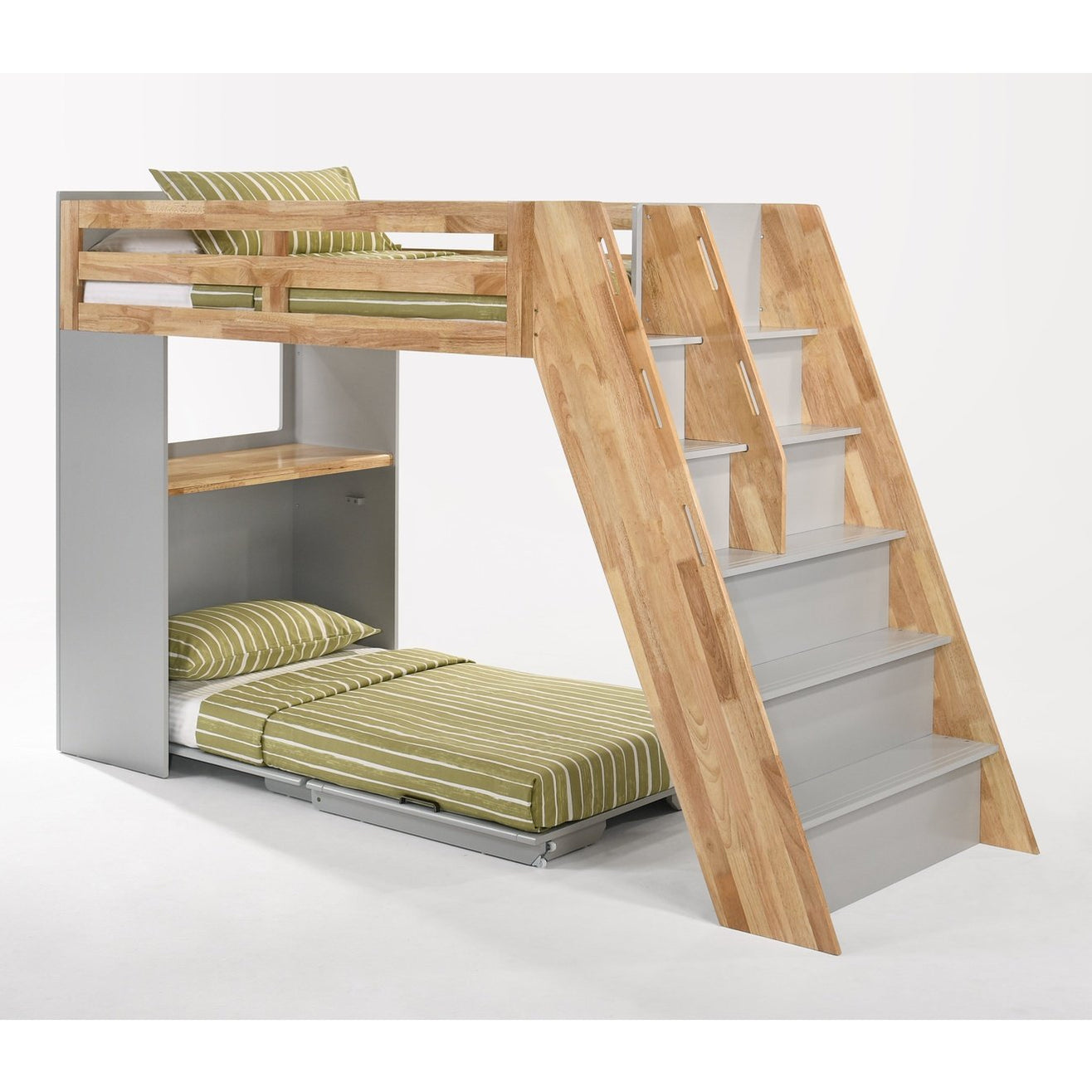 Night and Day Furniture Galaxy Murphy Cabinet Loft Twin Bunk Bed Compl