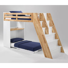 Night and Day Furniture Galaxy Murphy Cabinet Loft Twin Bunk Bed Compl