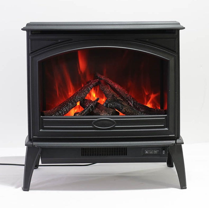 Sierra Flame Cast Iron Freestand Electric Fireplace — Archic Furniture