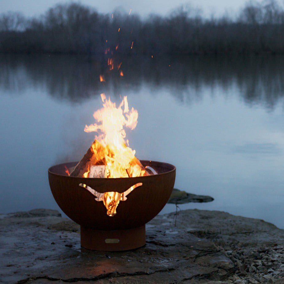 Fire Pit Art Long Horn Fire Pit — Archic Furniture