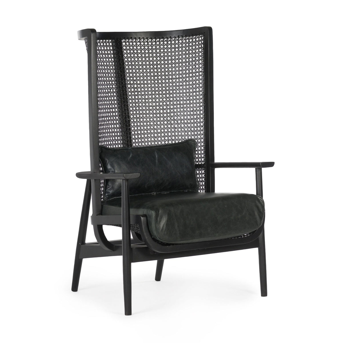 Union Home Wingman Lounge Chair - Black LVR00206 — Archic Furniture