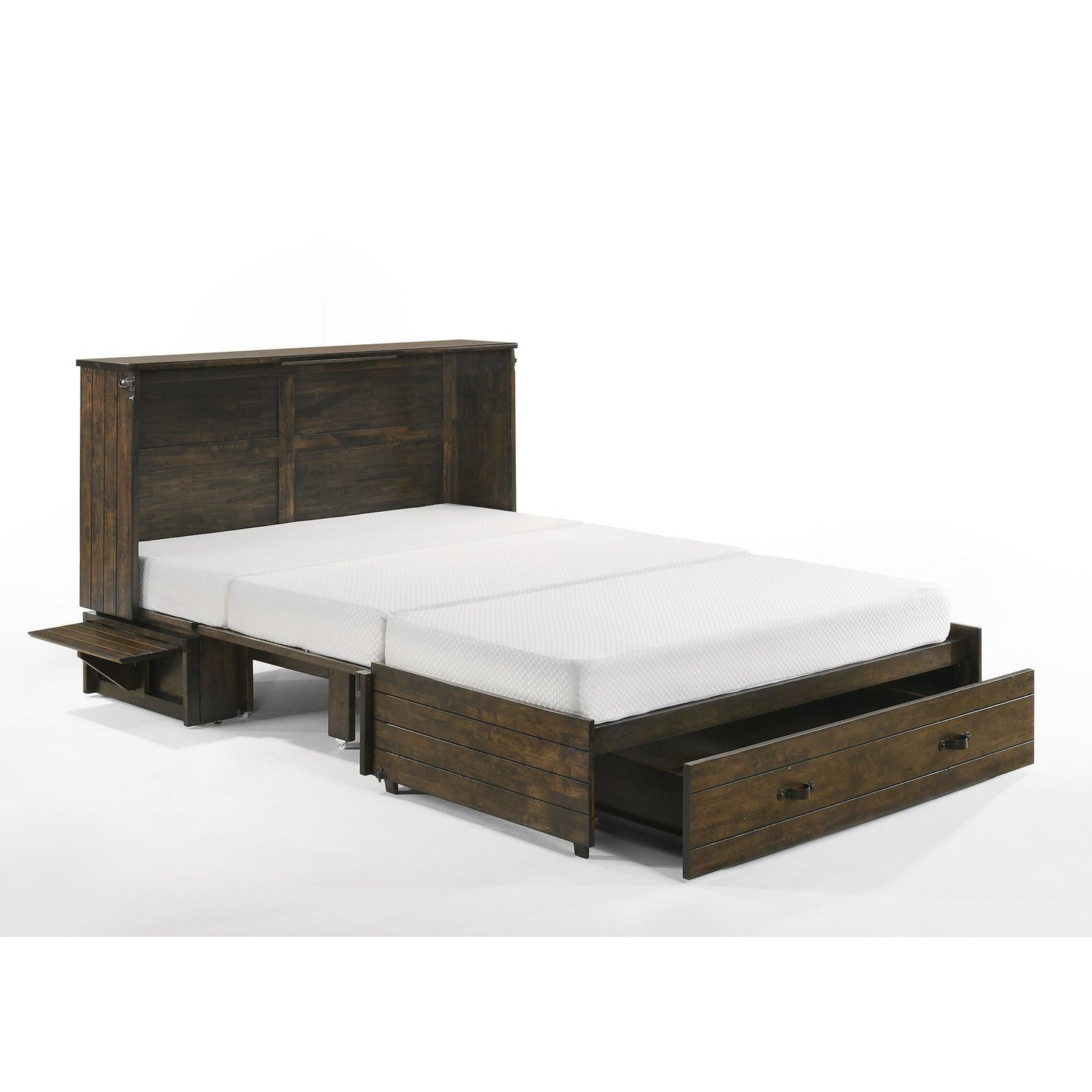 Night and Day Furniture Ranchero Queen Murphy Cabinet Bed Complete
