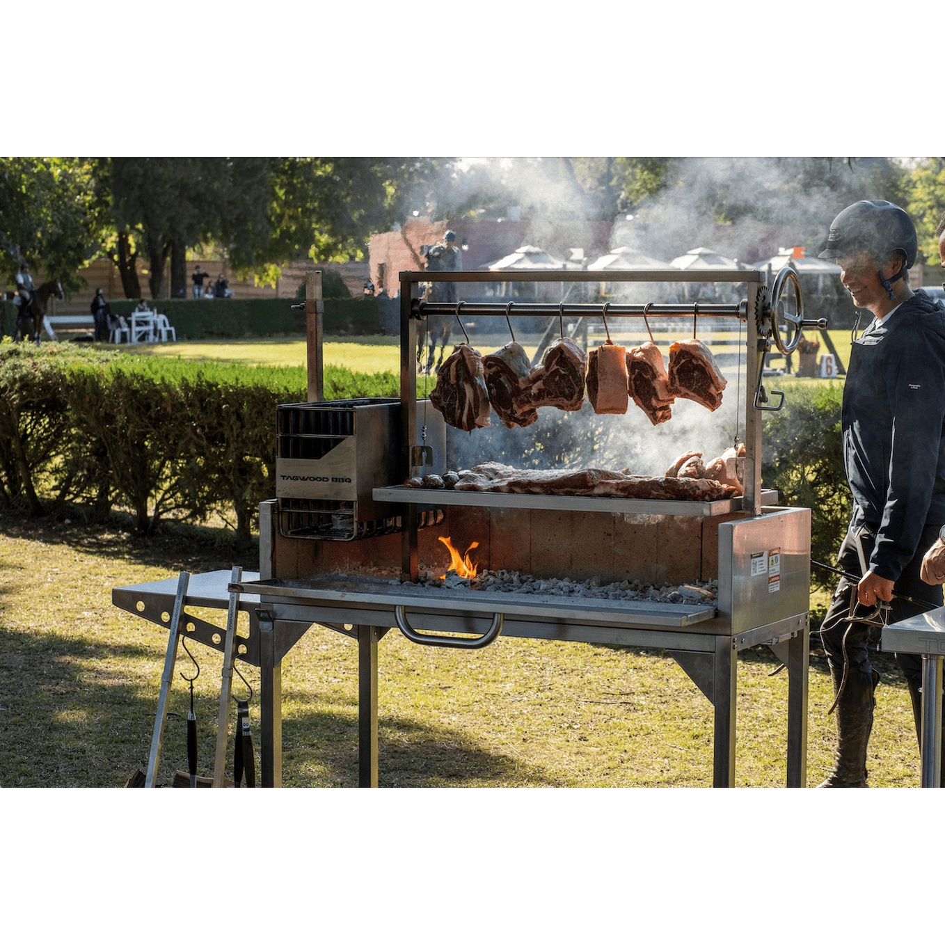 Tagwood BBQ Argentine Santa Maria Wood Fire & Charcoal Grill | BBQ03SS ...