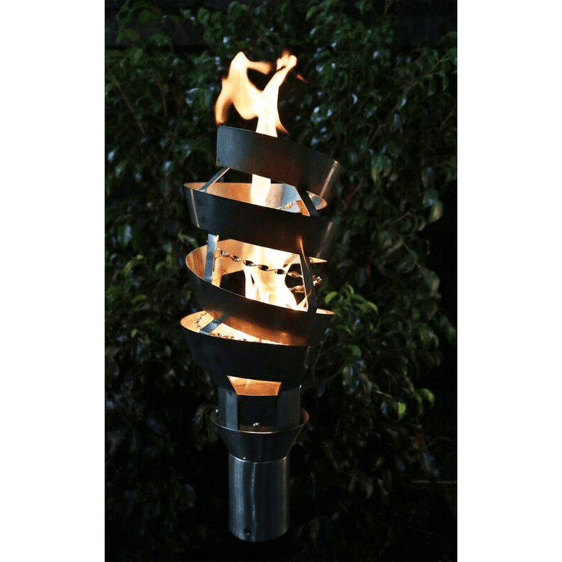 The Outdoor Plus Spiral Fire Torch - Stainless Steel — Archic Furniture