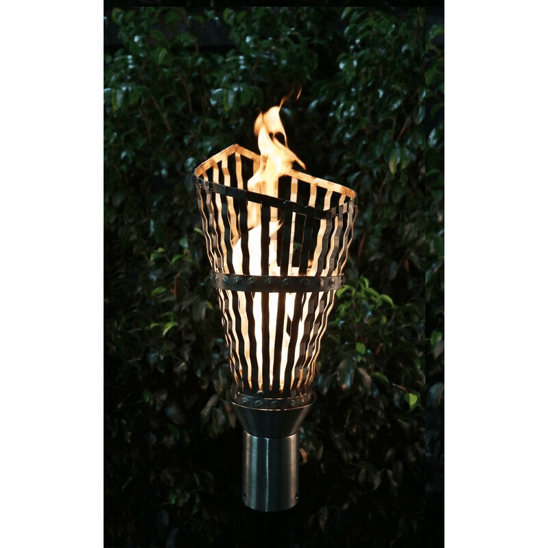 The Outdoor Plus Roman Fire Torch - Stainless Steel — Archic Furniture