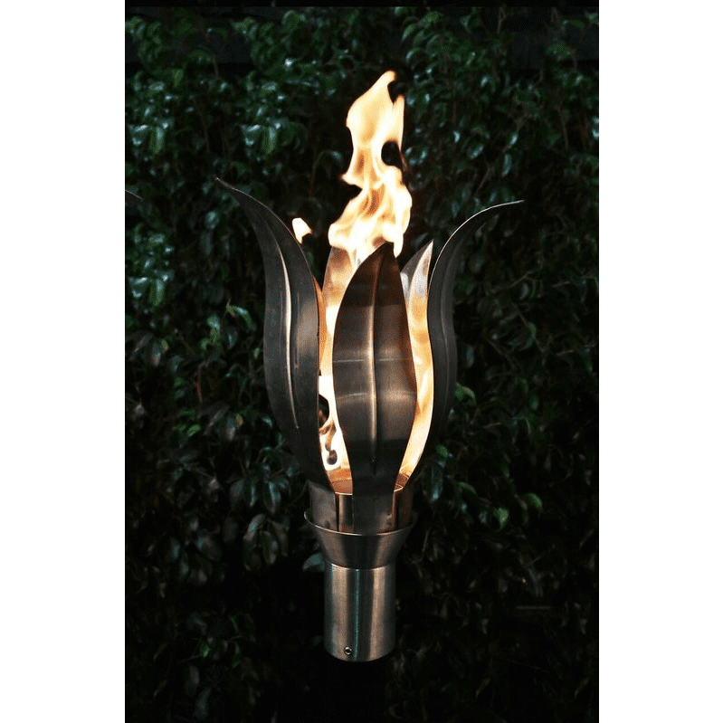 The Outdoor Plus Flower Fire Torch - Stainless Steel — Archic Furniture