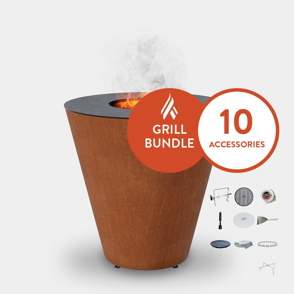 Arteflame One 30" Grill And Home Chef Max Bundle With 10 Grilling Acce