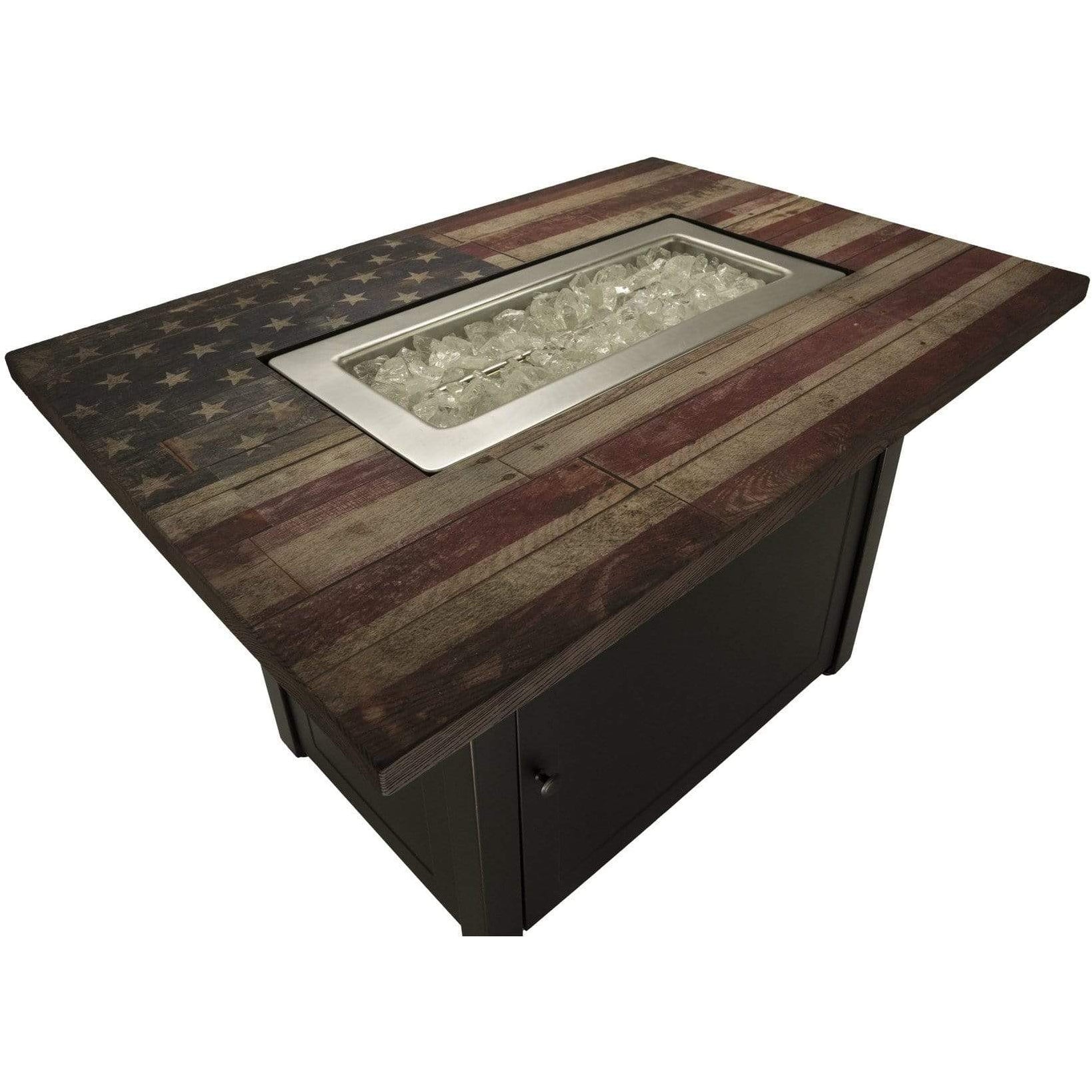Endless Summer The Americana, 40 x 28 Rectangular Gas Outdoor Fire Pit ...