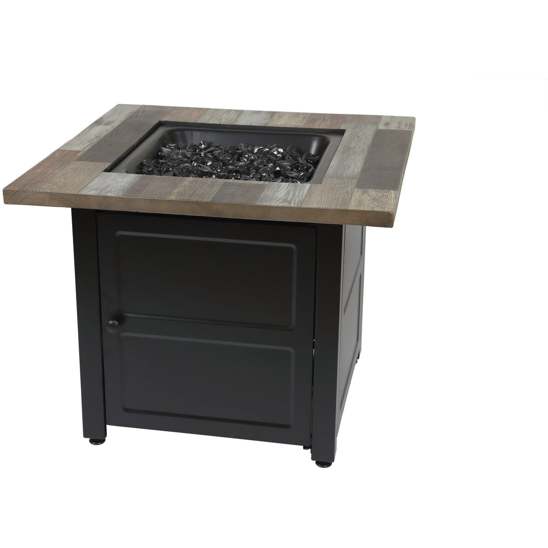 Endless Summer The Cayden, 30" Square Gas Fire Table with Printed Ceme ...