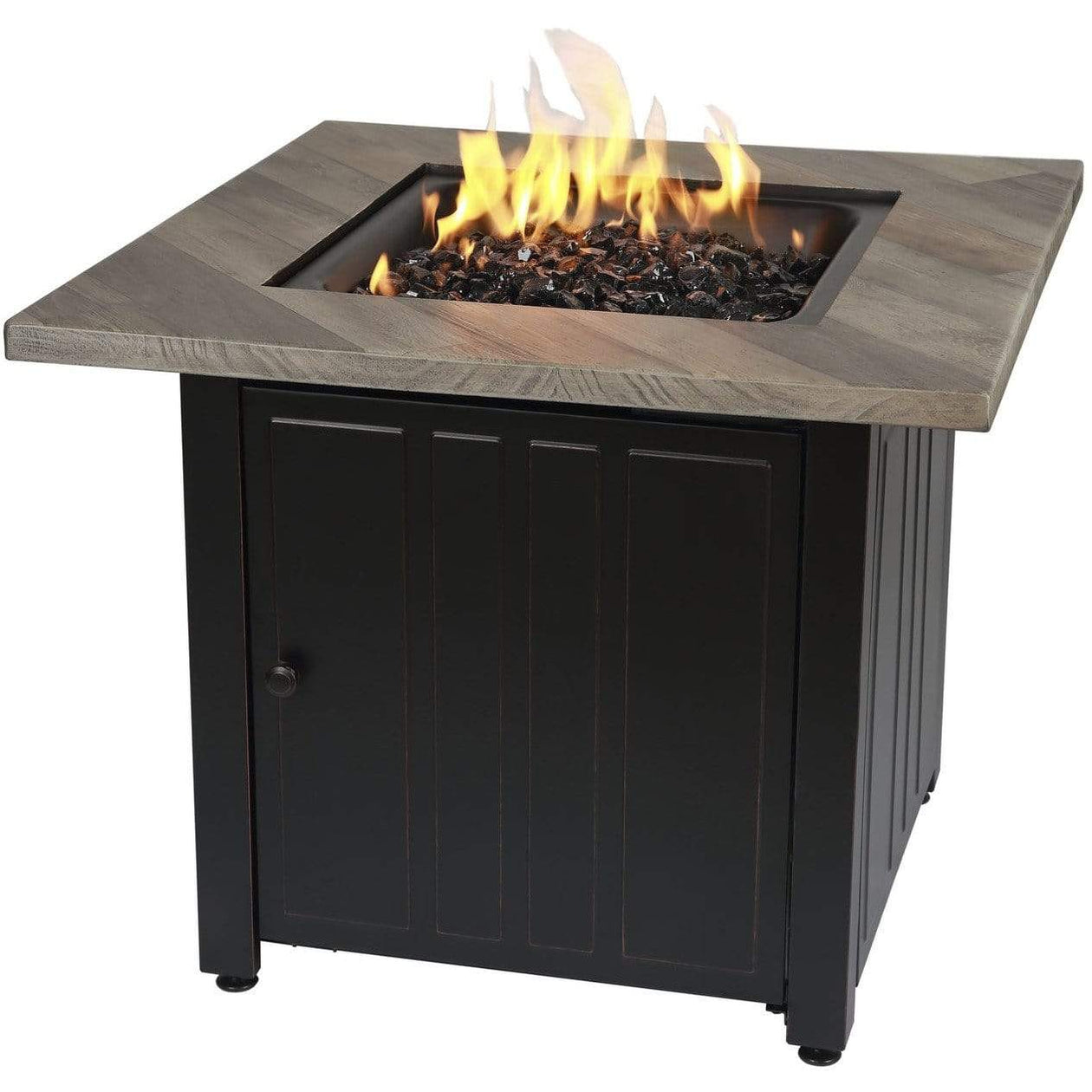 Endless Summer The Harper, 30" Square Gas Outdoor Fire Pit with Printe ...