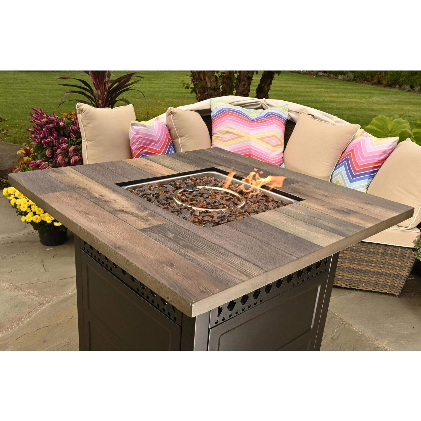 Endless Summer The Harris Dual Heat LP Gas Outdoor Fire Pit/Patio Heat ...