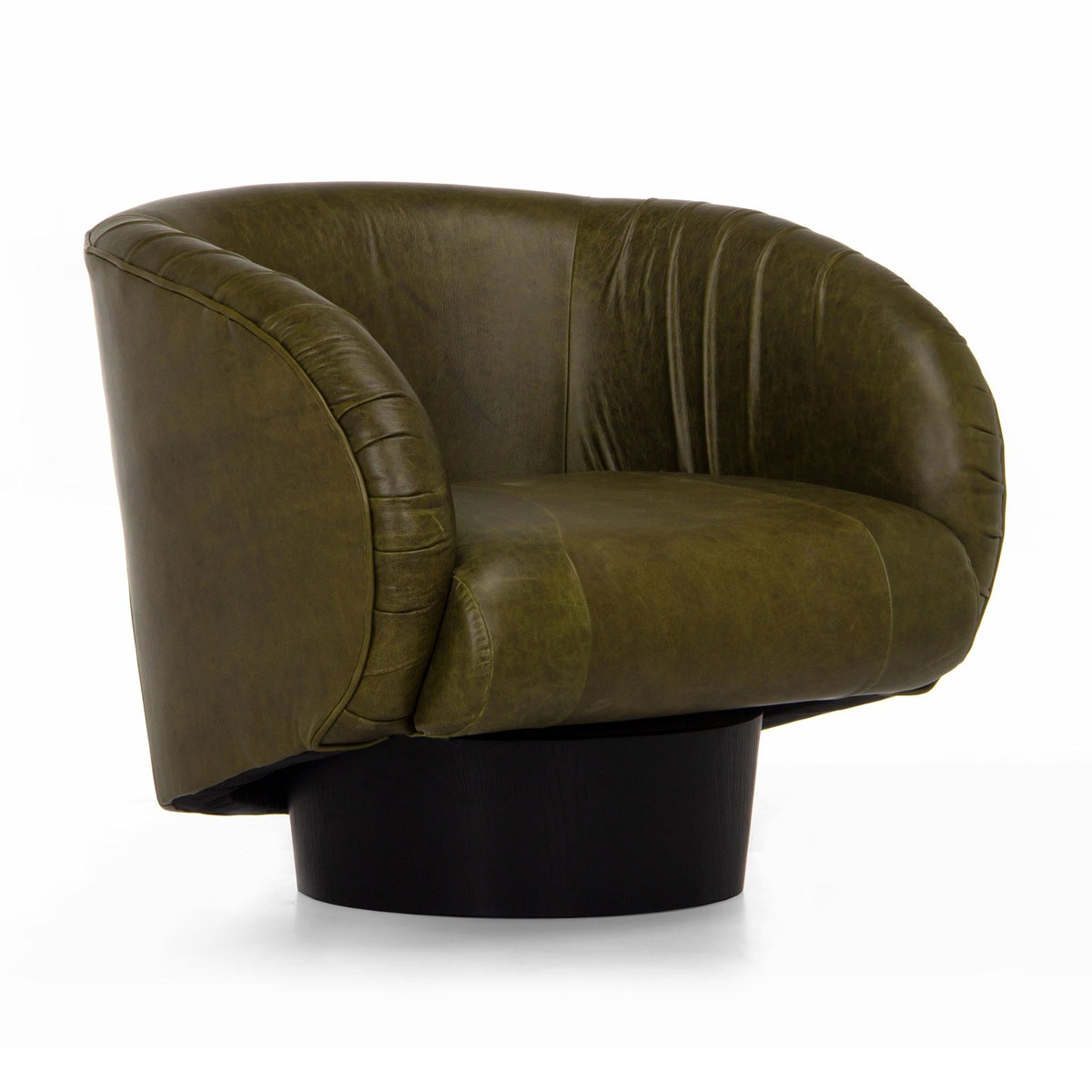 Union Home Rotunda Chair - Green Leather LVR00677