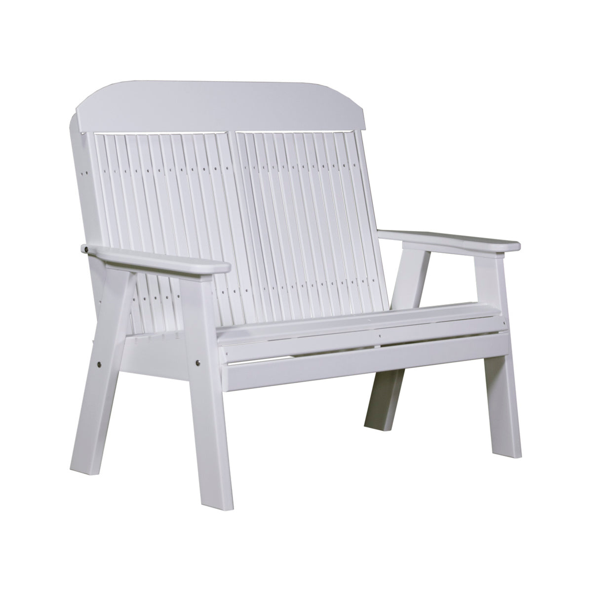 LuxCraft 4' Classic Highback Poly Bench — Archic Furniture