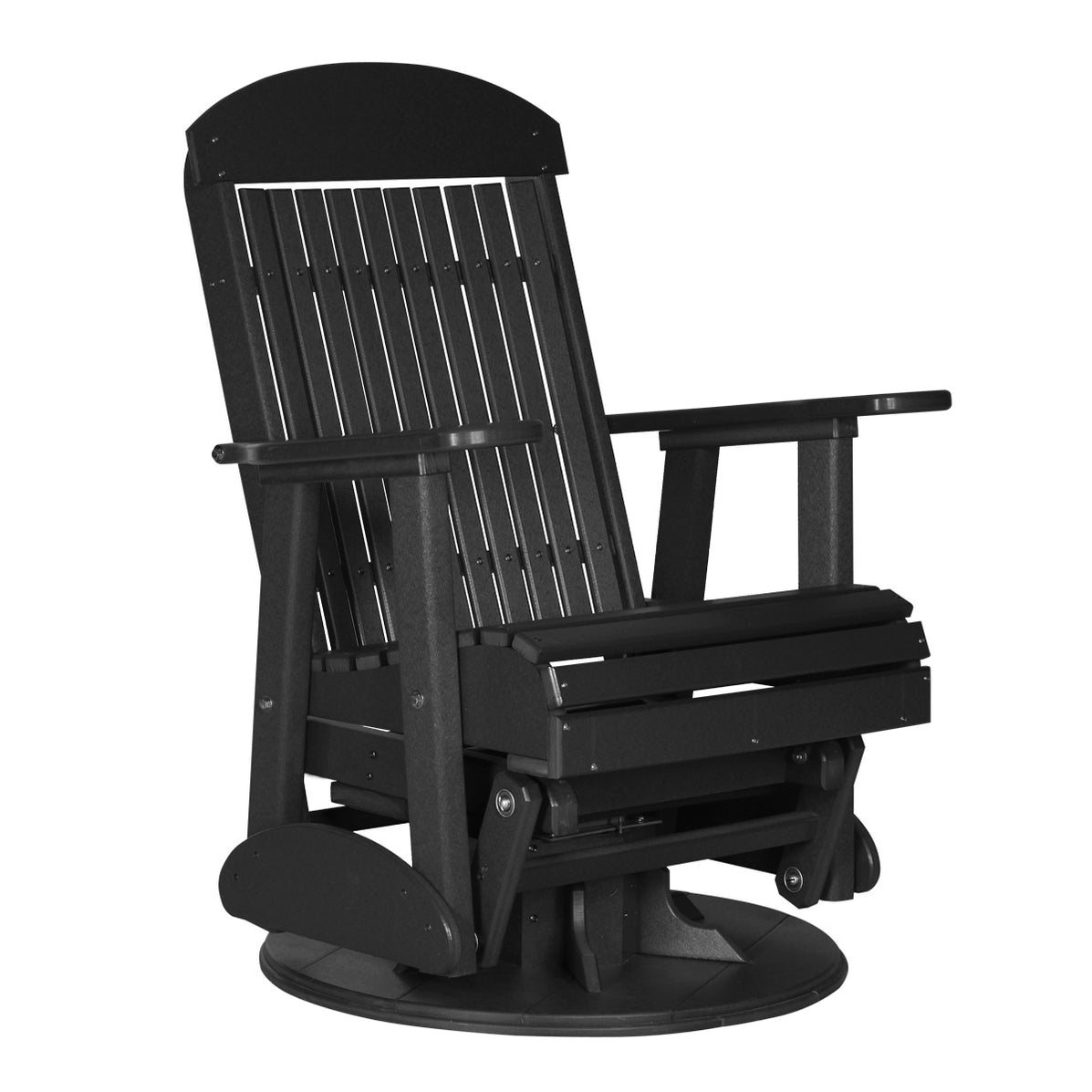 LuxCraft 2' Classic Highback Poly Swivel Glider Chair — Archic Furniture